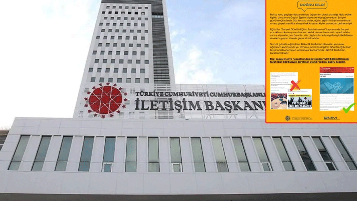 DMM'den '830 Suriyeli öğretmen atandı' iddiasına yalanlama